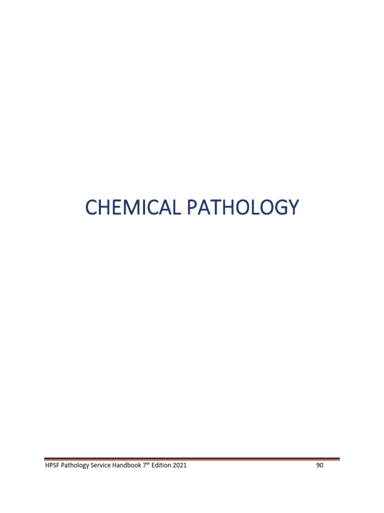 4 Chemical Pathology 2 | PDF