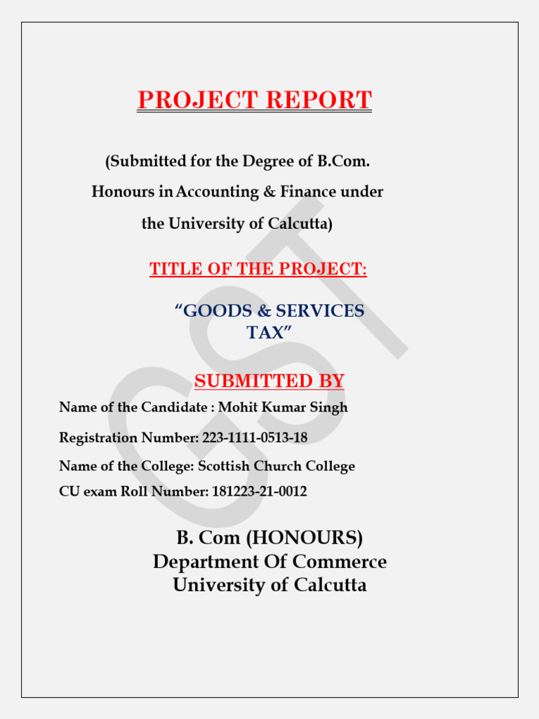 Sample Project Book | PDF | Taxes | Finance & Money Management