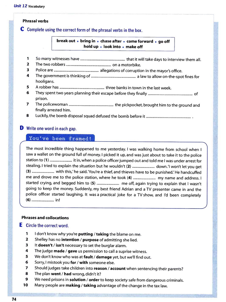 Destination B2. Grammar Vocabulary With Answer Key-Pages-76 | PDF