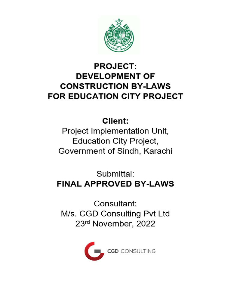 Final Submission - Bylaws EC - 23112022 PDF | PDF | Urban Planning | Zoning