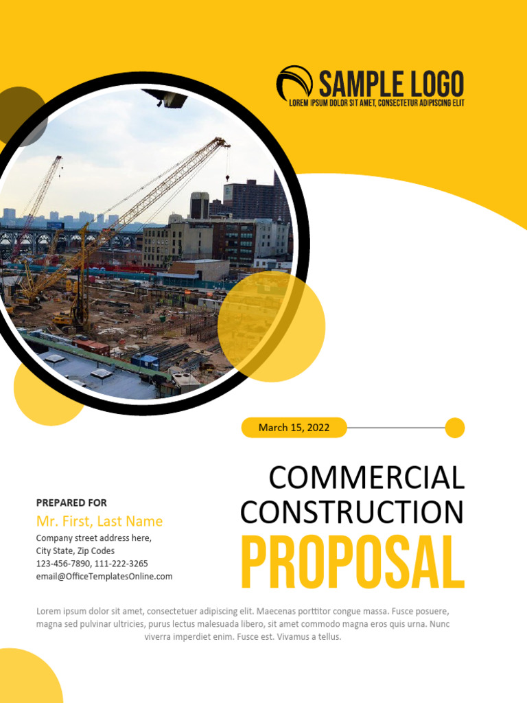 Commercial Construction Proposal Template | PDF