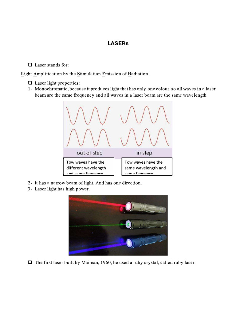 Laser | PDF