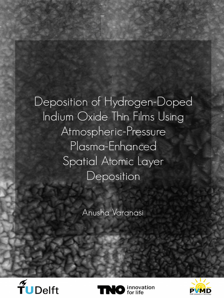Deposition of Hydrogen Doped Indium Oxide Thin Films Using Atmospheric ...