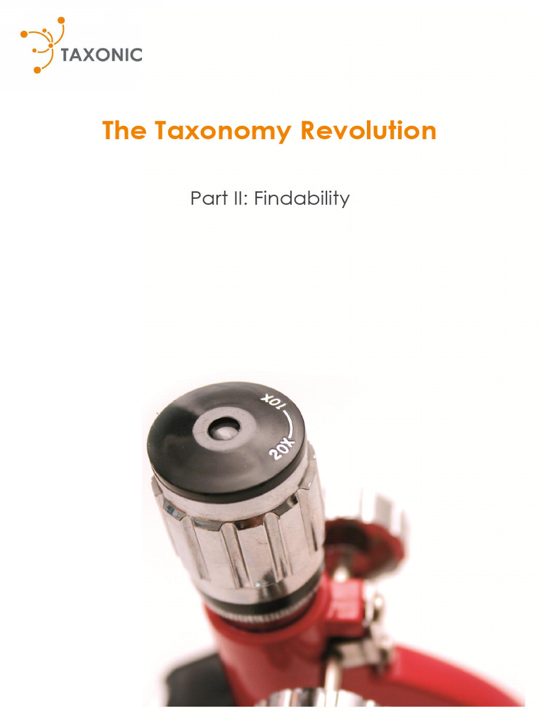 Taxonomy Revolution | PDF