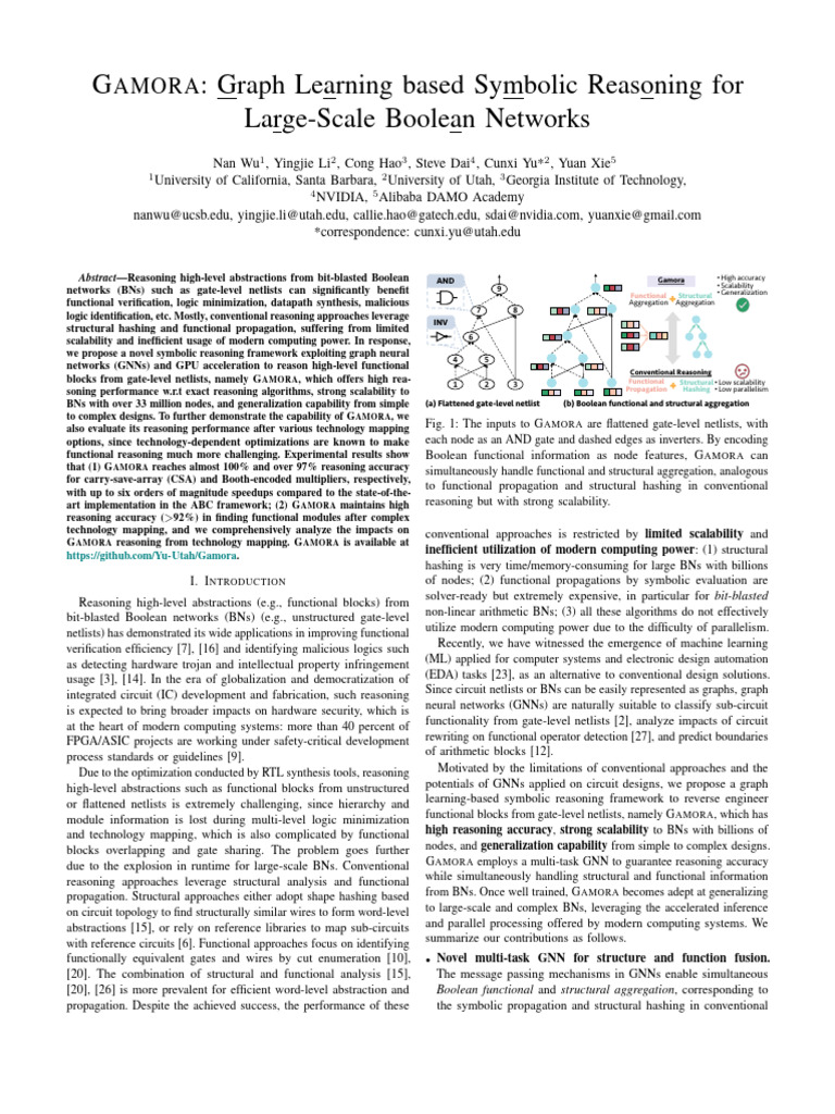 G: Graph Learning Based Symbolic Reasoning For Large-Scale Boolean Networks | PDF