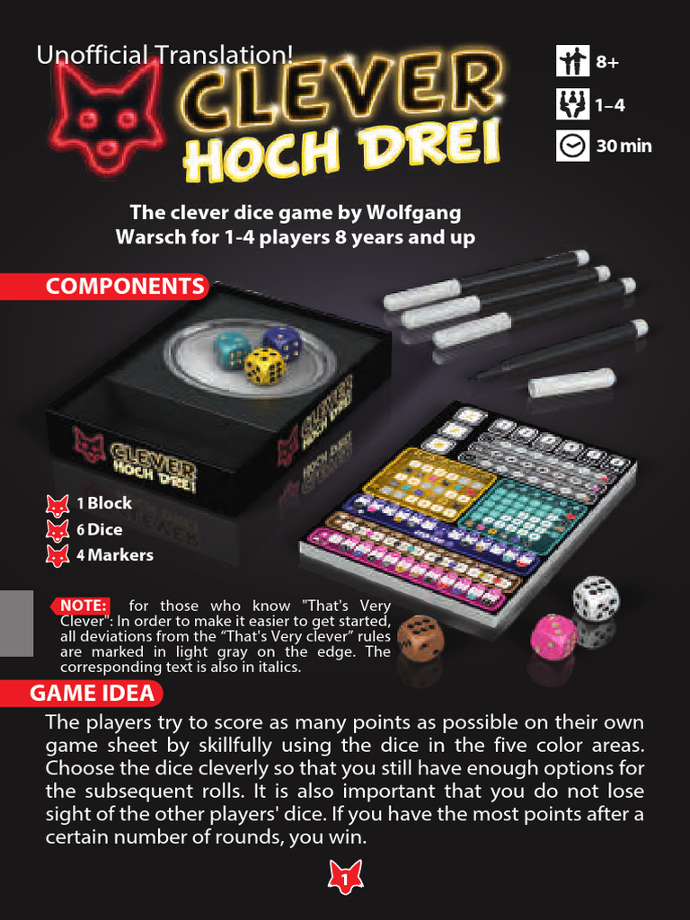 Clever Cubed Rulebook | PDF