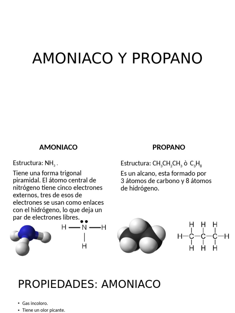 Amoniaco y Propano | PDF