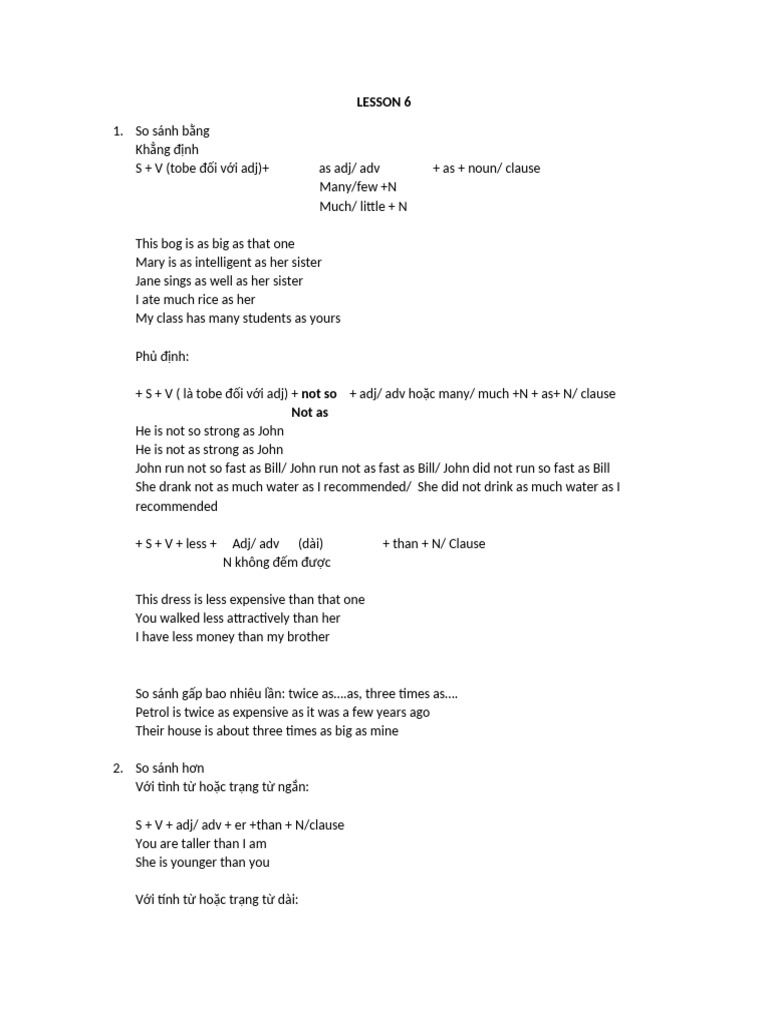 Lesson 6 | PDF