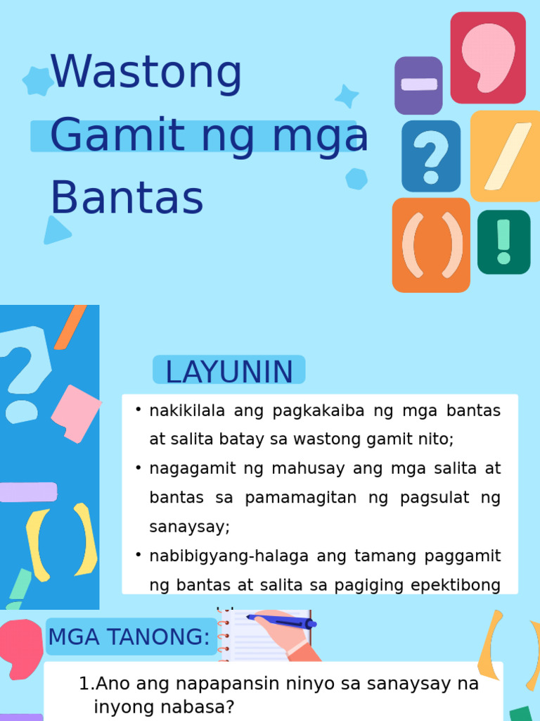 Nirebisa Wastong Gamit NG Mga Bantas | PDF
