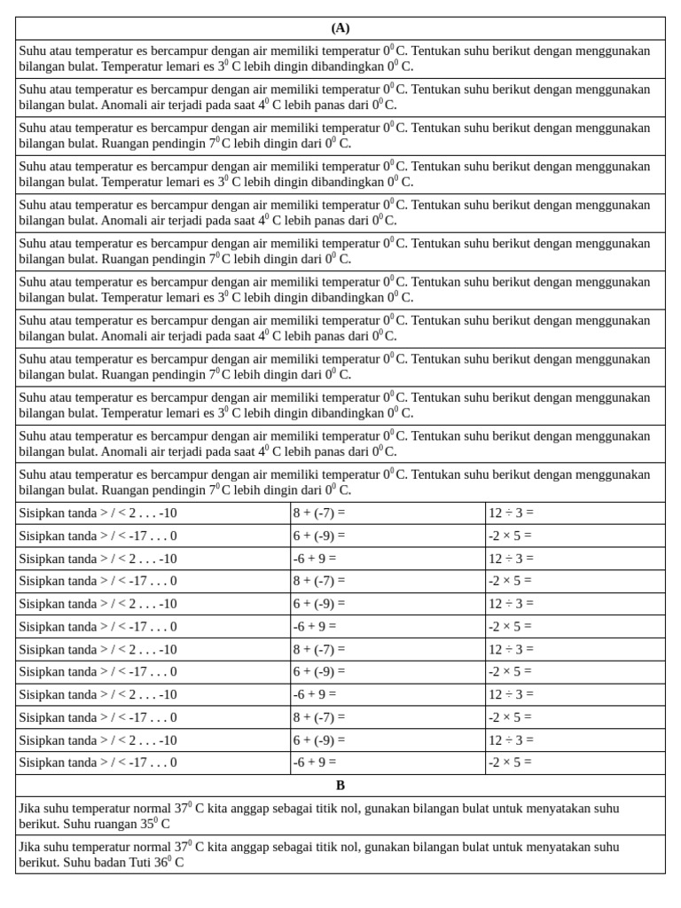 Soal Kelas VII C | PDF