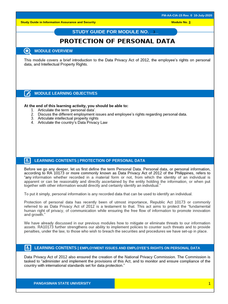 IAS Study Guide Module 3 | PDF