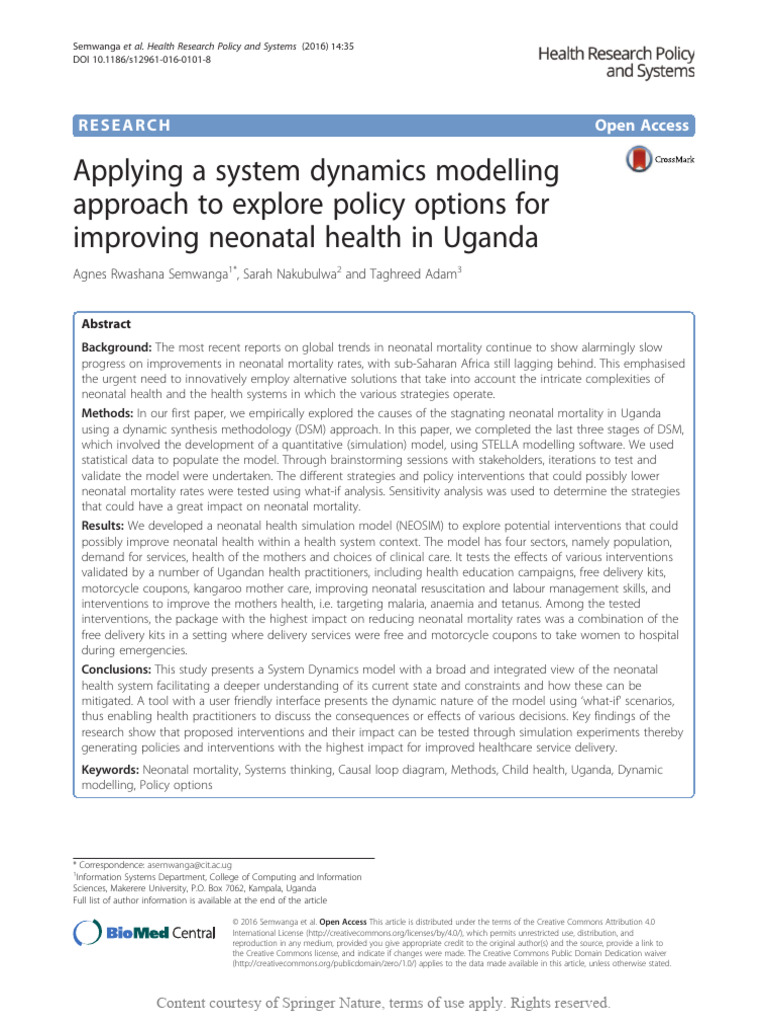 Applying A System Dynamics Modelling Approach To e | PDF