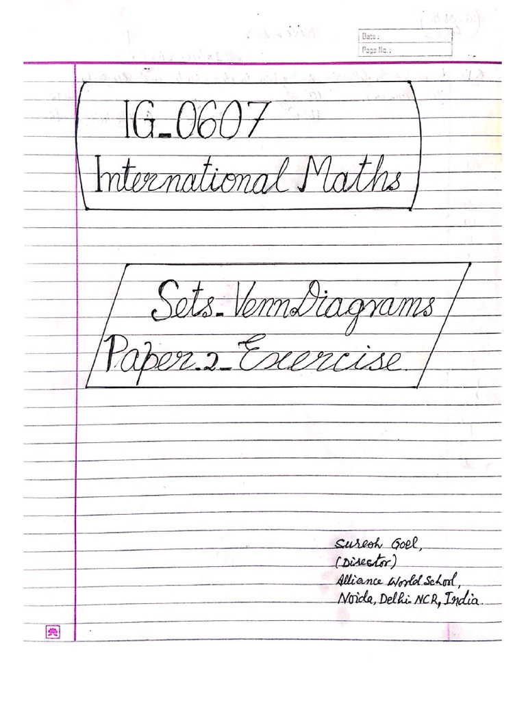 IG-0607-Sets_Venn-Diagrams-Paper2-Exercise (1) | PDF