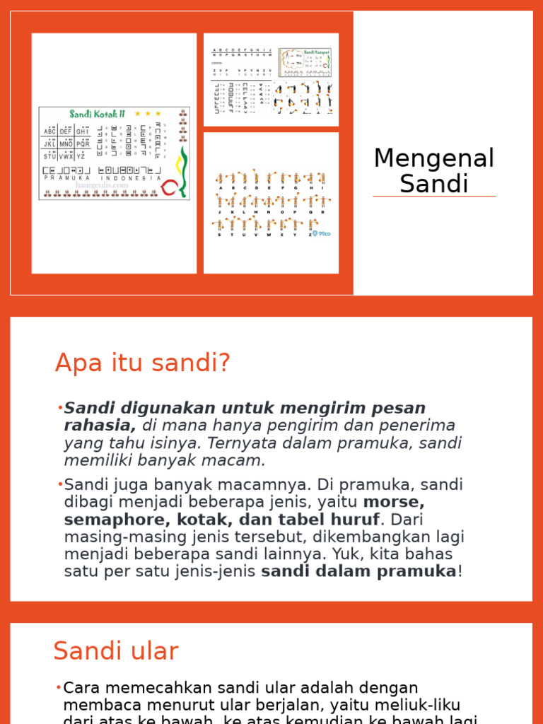 Jenis-jenis Sandi dalam Pramuka | PDF