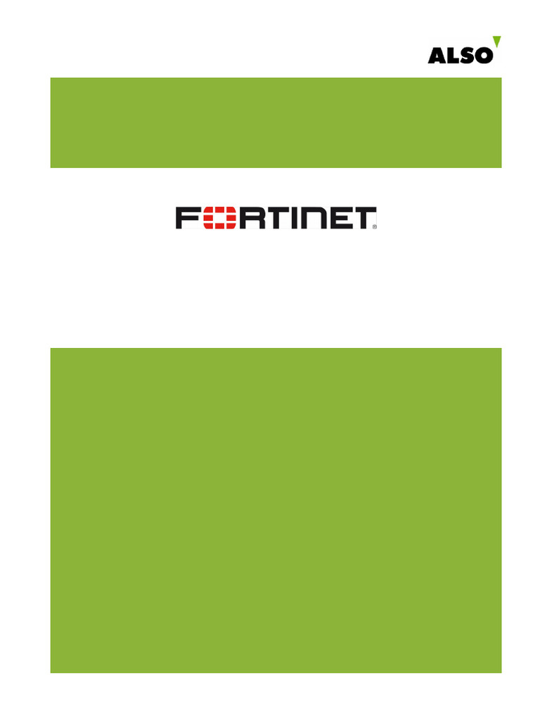 Fortinet SecurityFabric Licensing Guide | PDF | Security | Computer Security