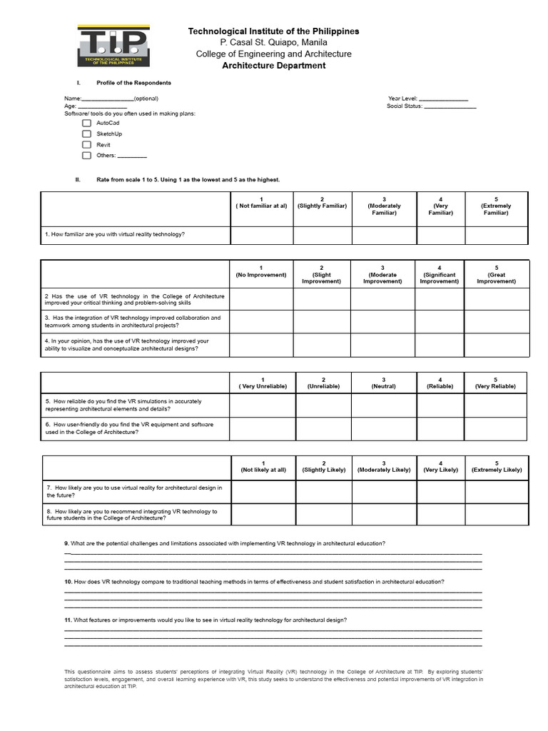 Survey Questionnaire - 1 | PDF