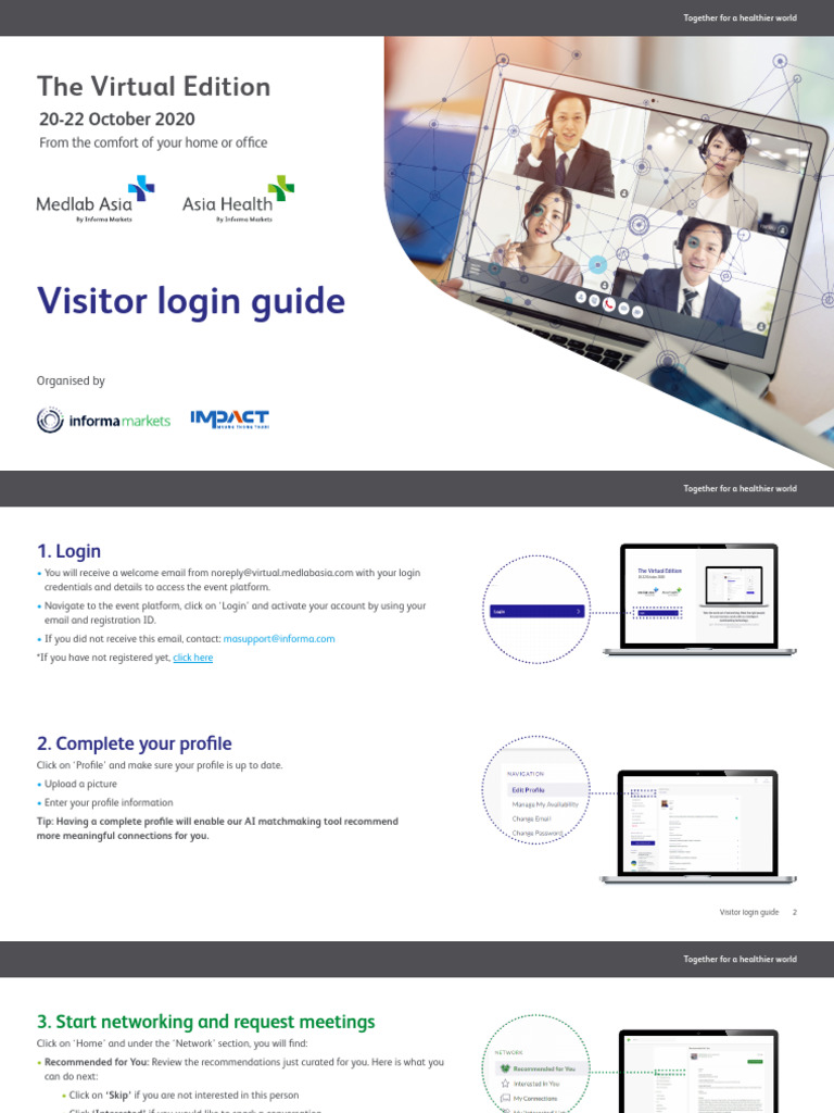 Medlab Asiahealth Attendee Guide | PDF | Web Conferencing | Online Services