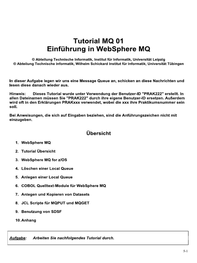 MQ Tutorial | PDF