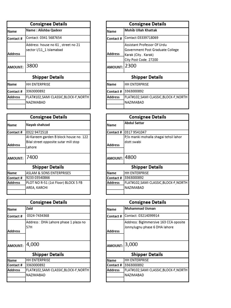Courier Format (2) | PDF