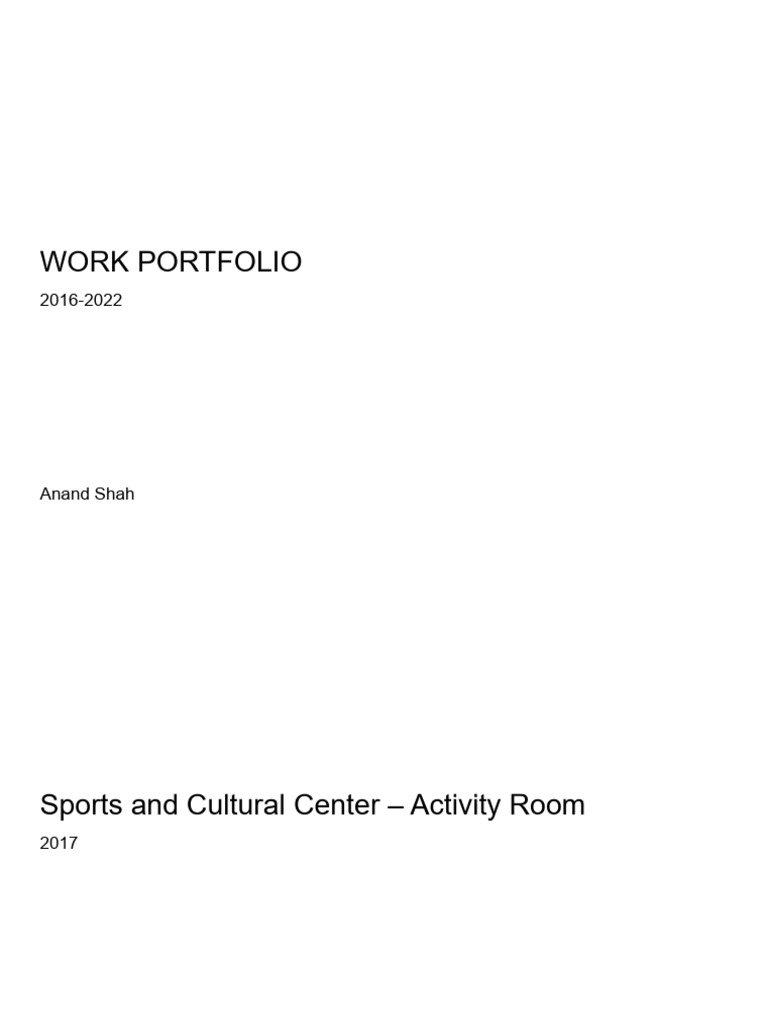 Work Portfolio (2016-2022) | PDF