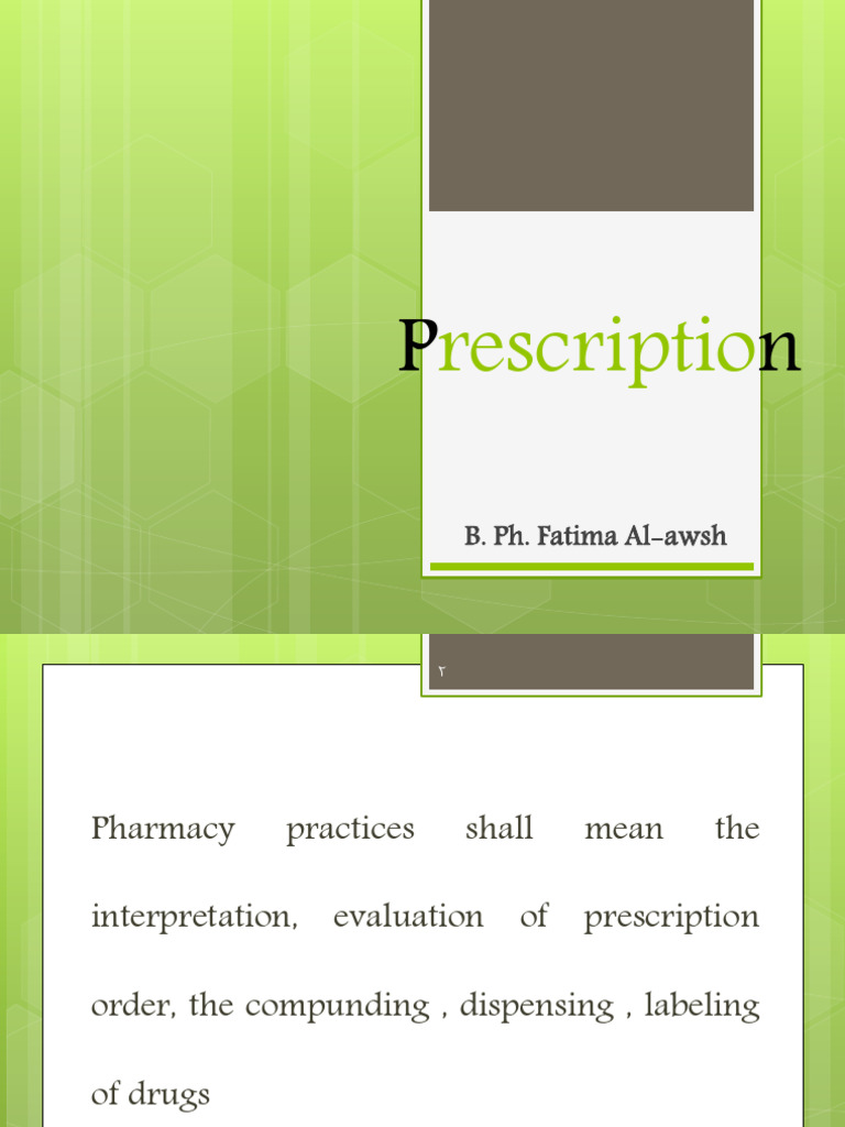 Prescription | PDF