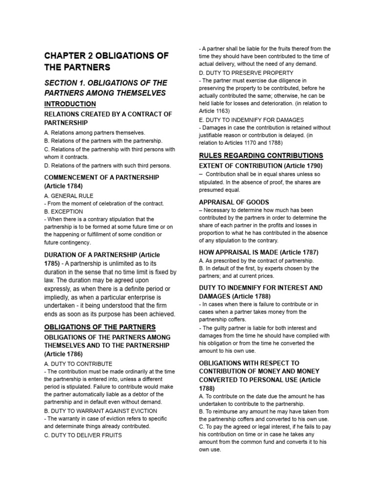 CHAPTER 2 Partnerships | PDF