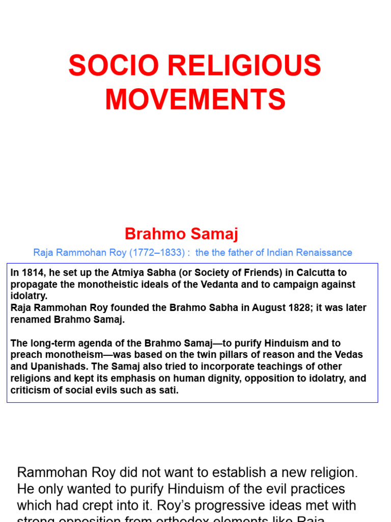 Socio Religious Reforms | PDF