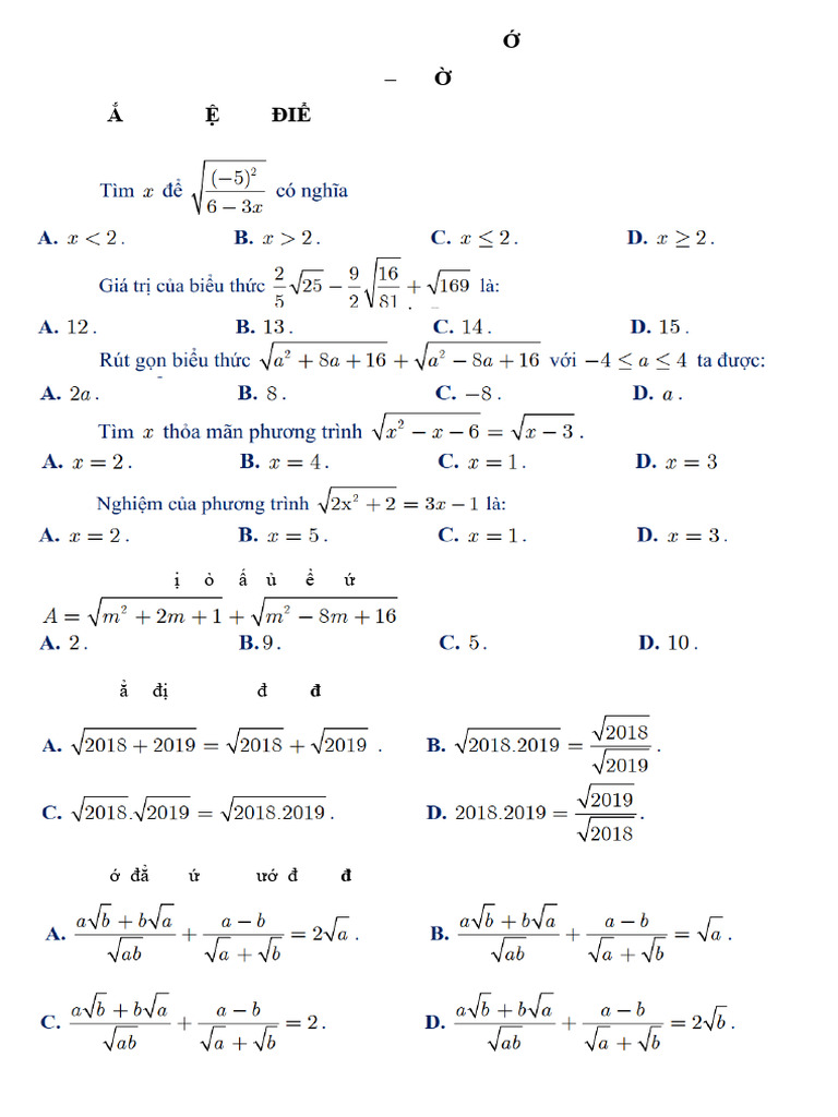 KTTX Môn Toán L P 9 Ngày-10-08-2024 | PDF