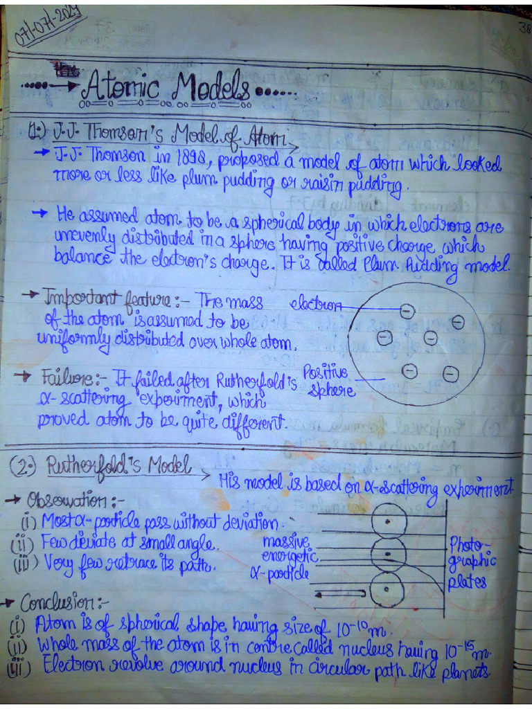 Structure of Atom Part 2 | PDF