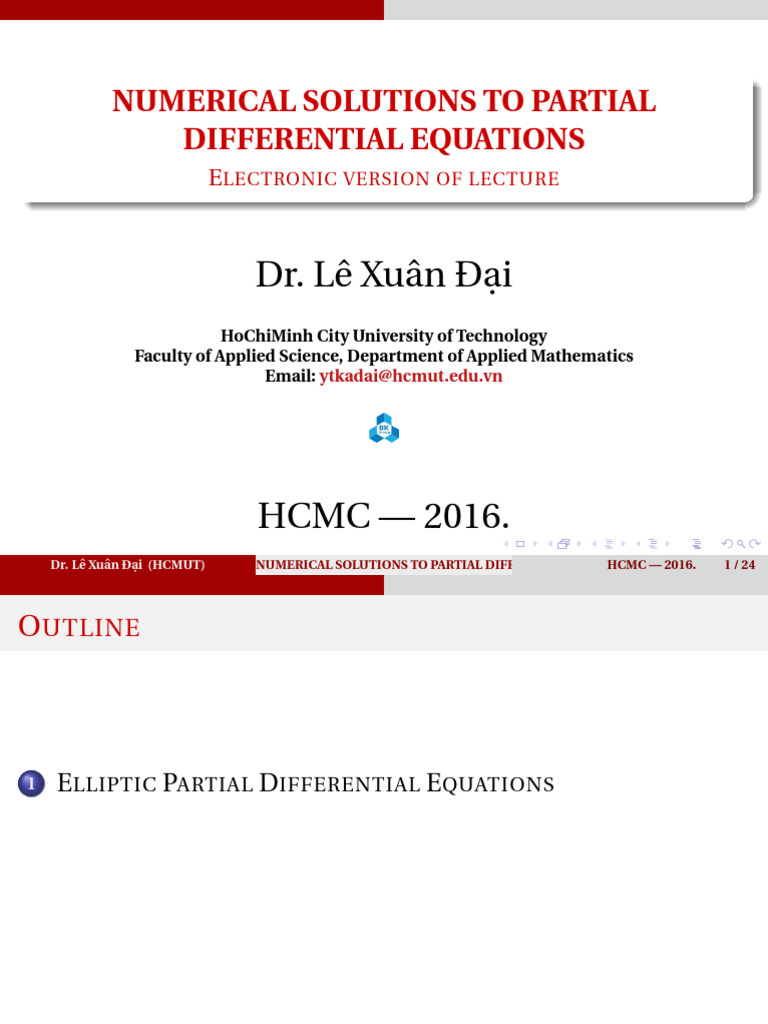 Partial Diff Eqs | PDF