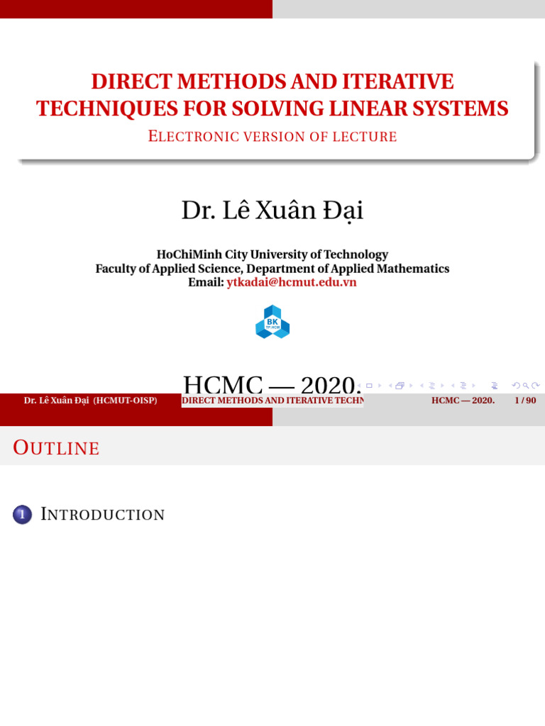 Linear System | PDF