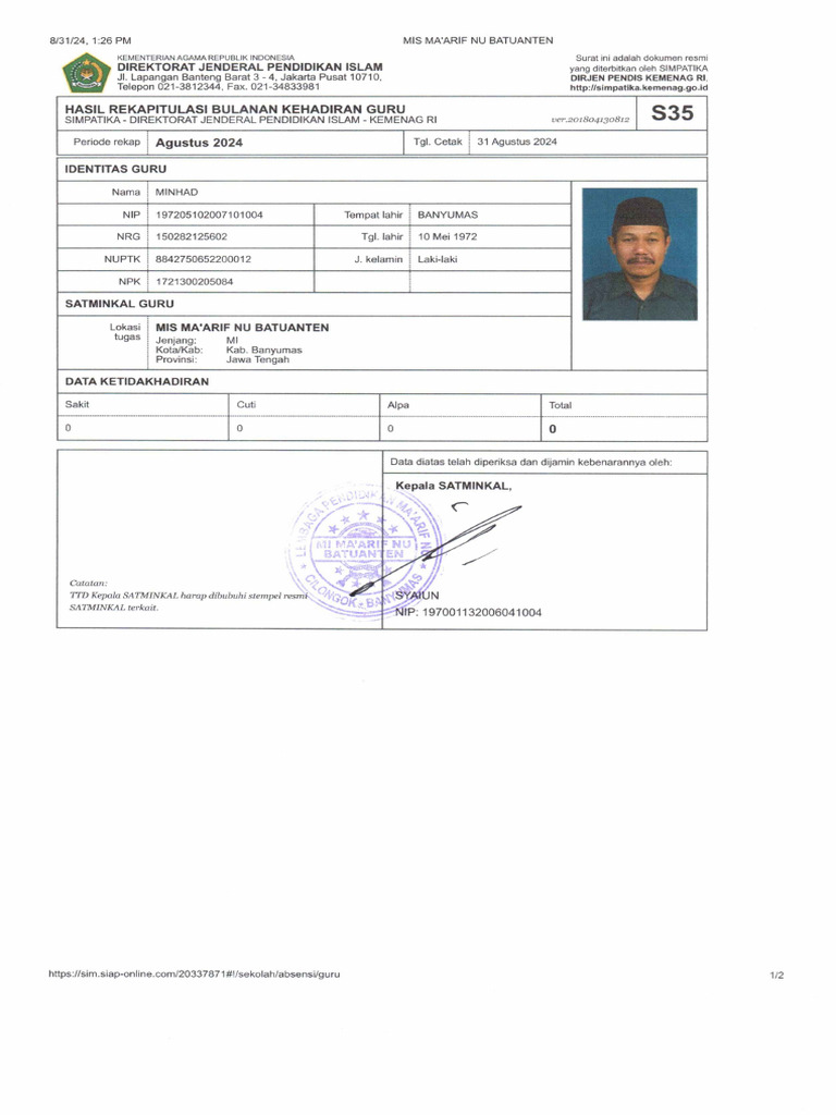 Scan S35 Minhad Agst | PDF