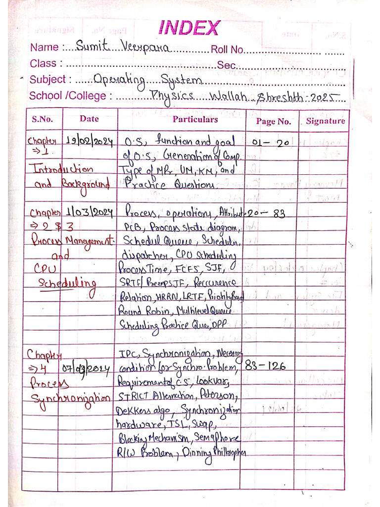 Operating System (Khalil Sir) | PDF