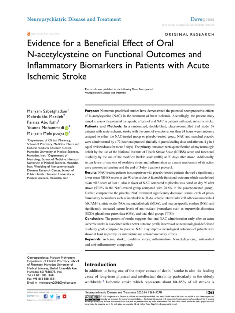 Evidence For A Benefit Effect N Acertil | PDF