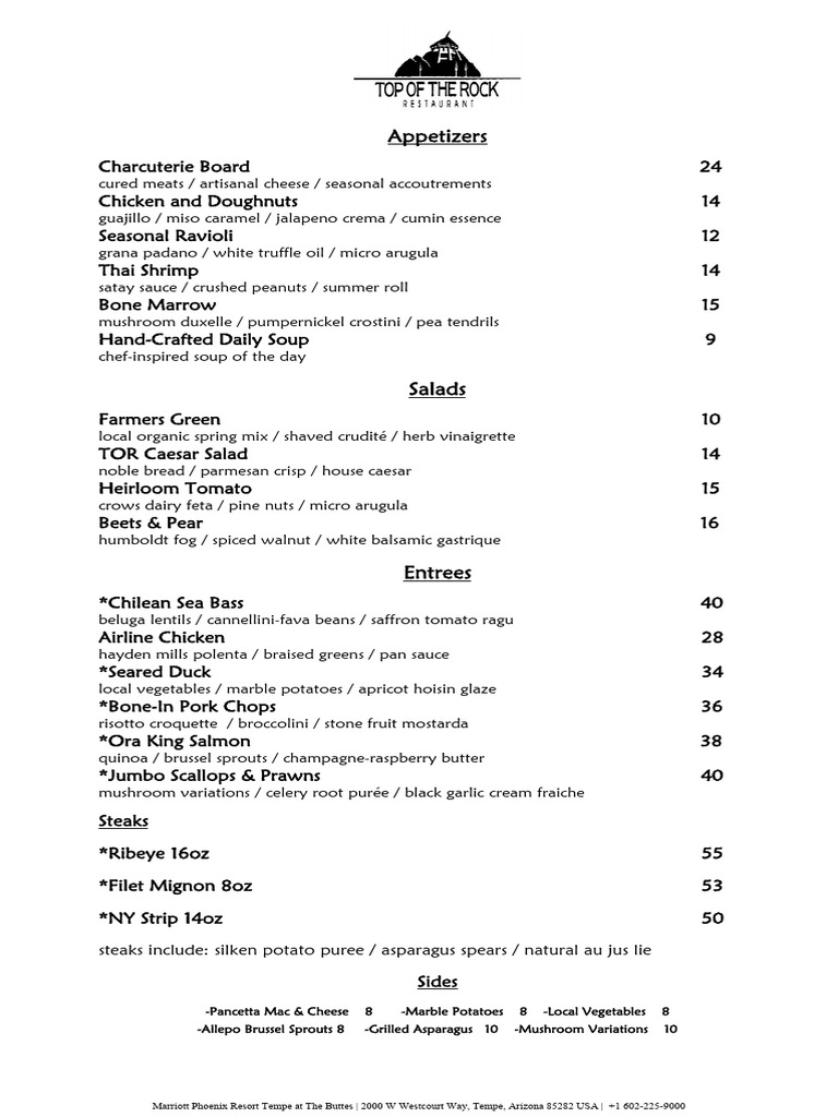 2021 Tor Menu | PDF