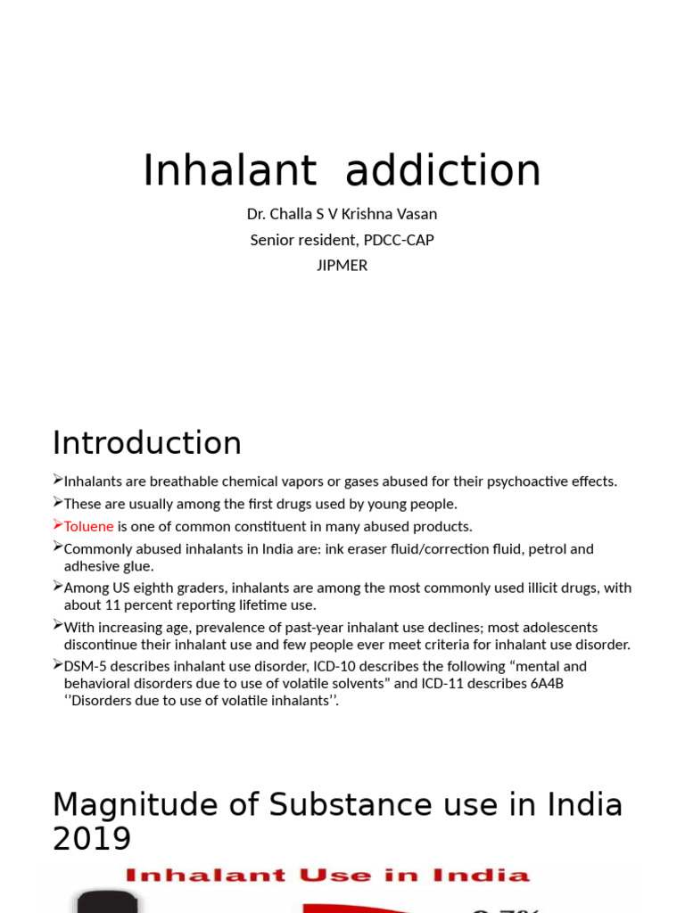 Inhalant Addiction | PDF