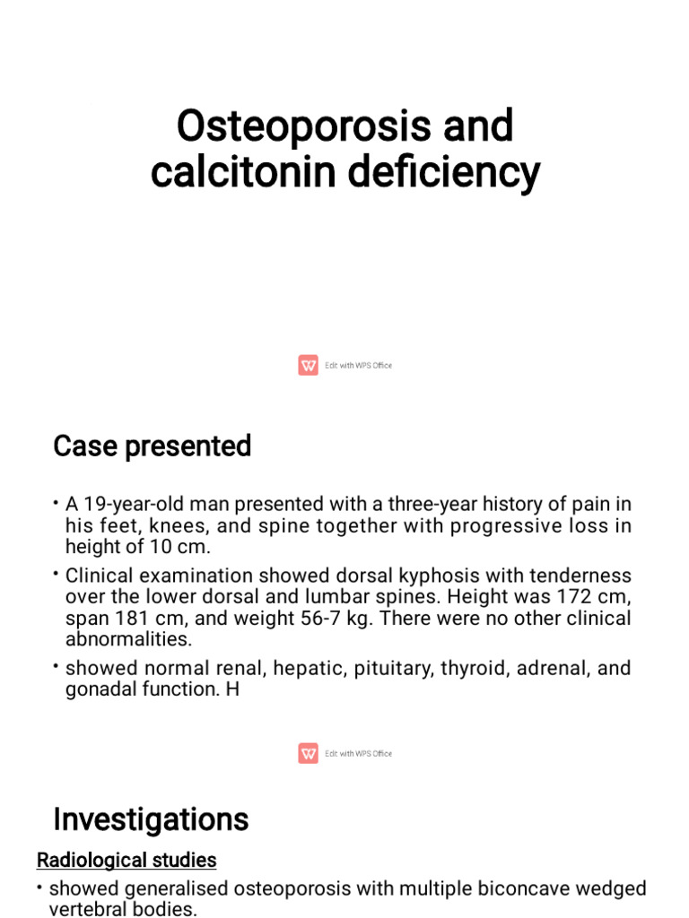 Osteoporosis Case Study Pdf