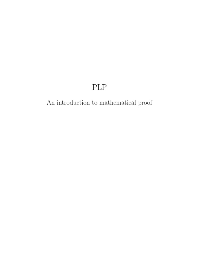 Math Proofs | PDF