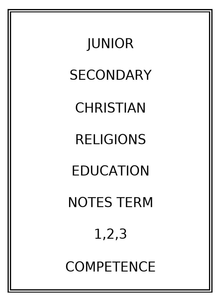 Grade 7 Cre Notes Complete 2024 Teacher - Co .Ke | PDF
