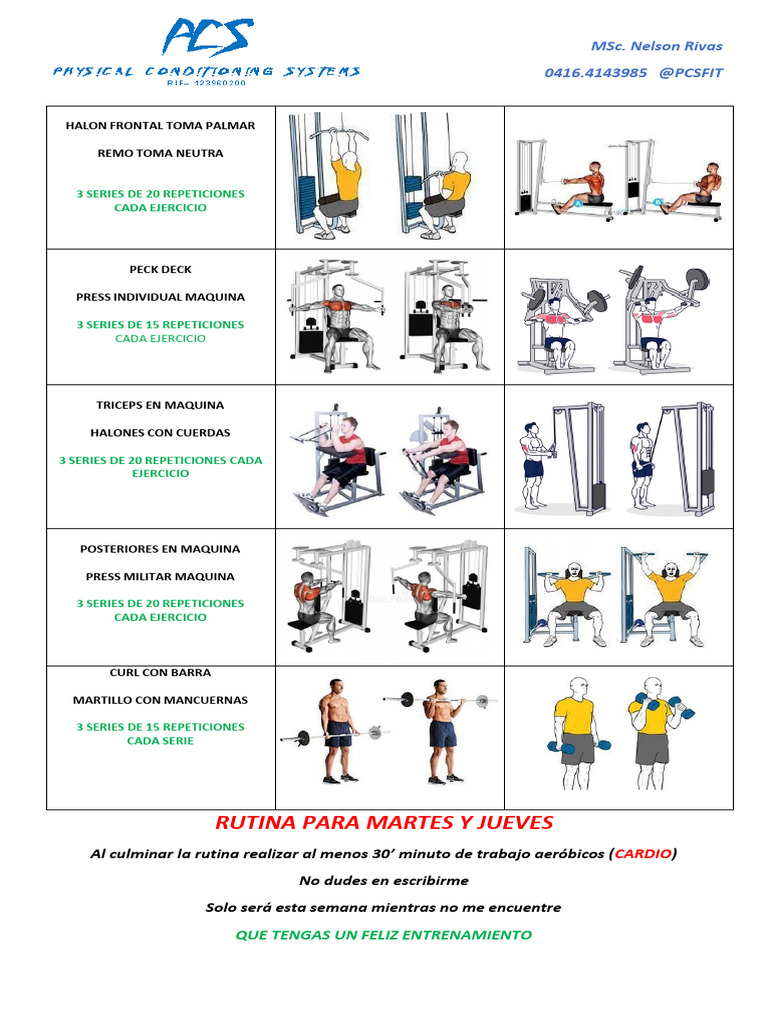 Rutina Nueva Combinada | PDF