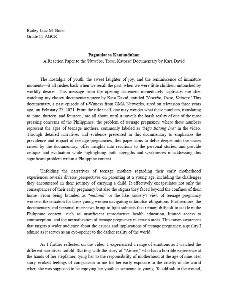 EAPP Reaction Paper | PDF