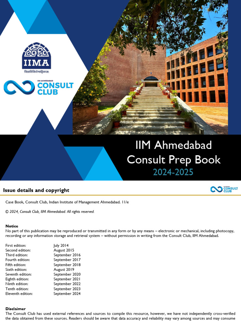 IIMA Consult Prep Book 2024-25 | PDF