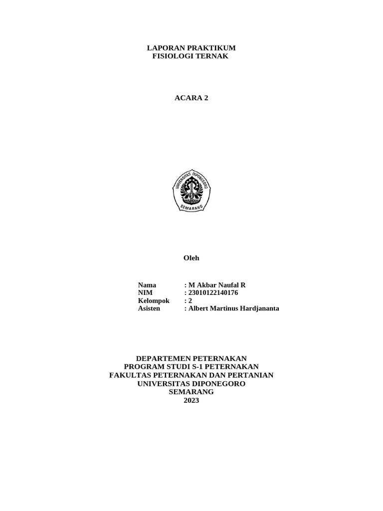 ACARA 2 FISTER M Akbar Naufal R 2c | PDF