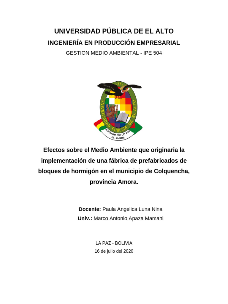 Proy Final Bloques Hormigon | PDF