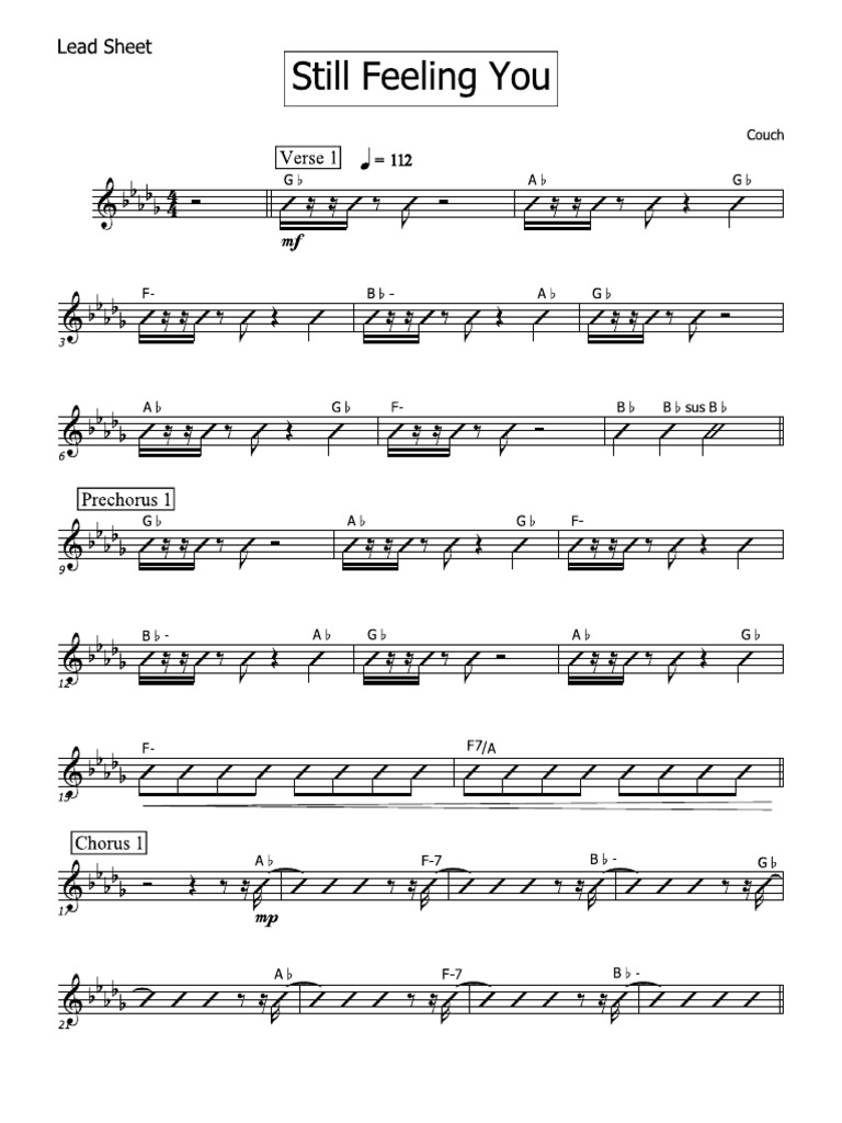 Still Feeling You - Lead Sheet | PDF