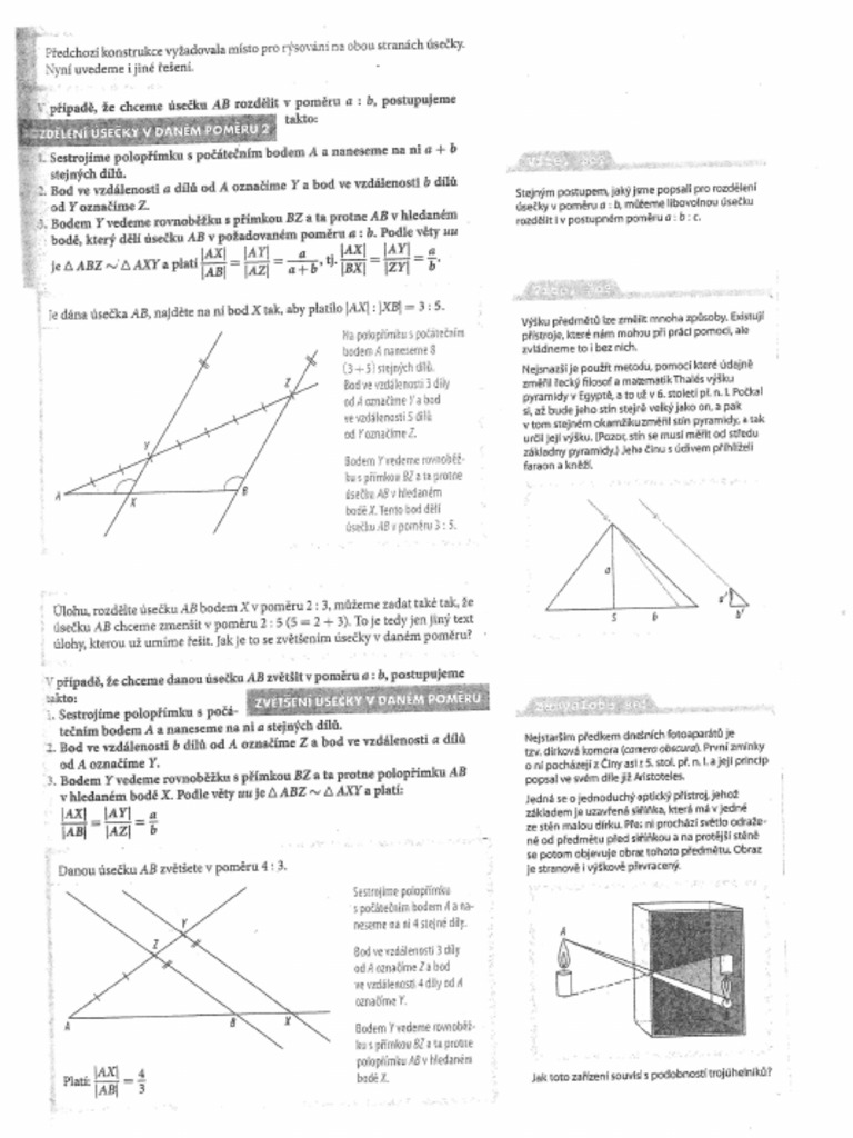 Usecka Rozdeleni Zvetseni Zmenseni | PDF
