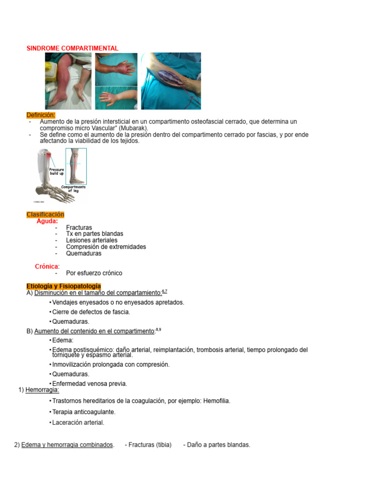 Sindrome Compartimental | PDF