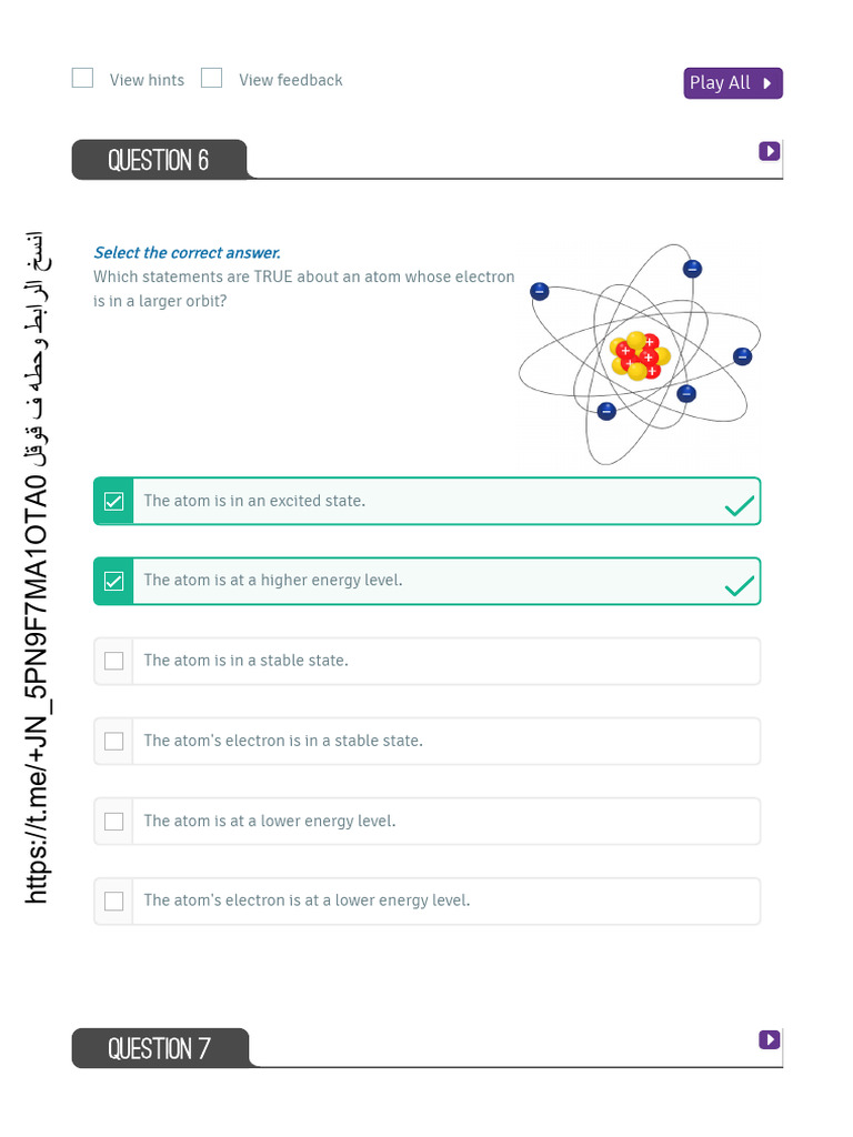 10 Defining Bohr's Model of The Atom Energy States of Hydrogen | PDF