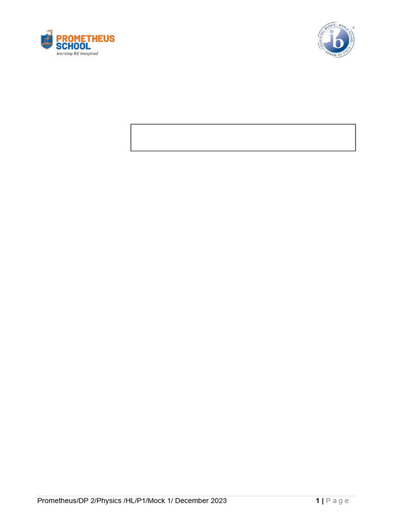 DP2 P1 Mock 1 Paper 1 HL | PDF