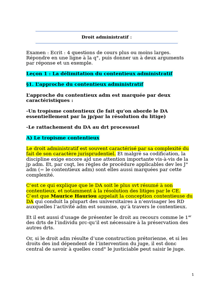 Cours 1 | PDF